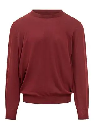 Brunello Cucinelli Cashmere Blend Pullover - Red