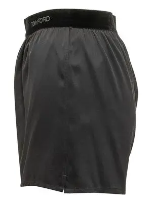 TOM FORD Silk Blend Shorts - Black