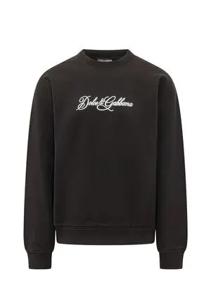 Dolce & Gabbana Logo Crewneck Sweatshirt - Nero