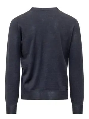 Brunello Cucinelli Fine Gauge Crewneck Sweater - Navy