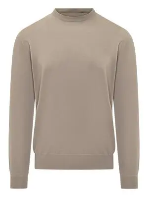 FILIPPO DE LAURENTIIS Wool Crew Neck Sweater - Grigio