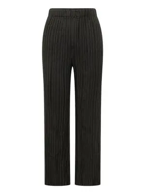 GONGDID DESIGN Straight-leg Trousers With Pocket Detail - Black