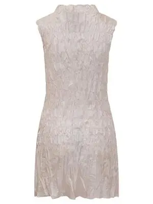 GONGDID DESIGN GONGDID DESIGN Sleeveless High Neck Mini Dress