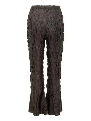 GONGDID DESIGN Gongdid Design Stylish Gathered Trousers With Flared Hem