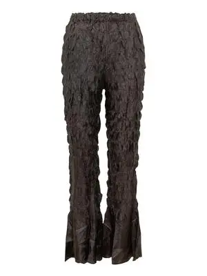 GONGDID DESIGN Gathered Trousers - Black