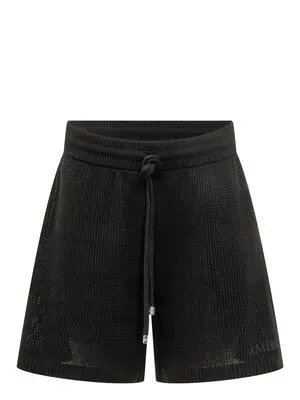 Amiri Mini Distressed Athletic Shorts - Black