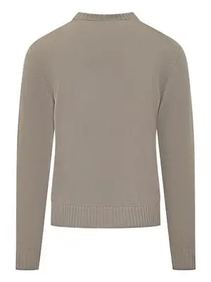 FILIPPO DE LAURENTIIS FILIPPO DE LAURENTIIS Merino Wool Giro Neck Sweater Grigio