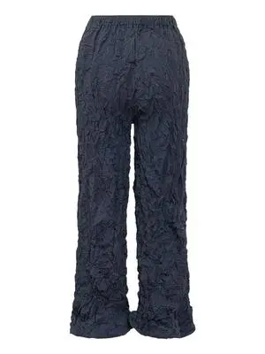 GONGDID DESIGN Casual Trousers With Adjustable Hem - Navy