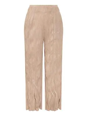 GONGDID DESIGN Classic Straight Leg Trousers - Peach
