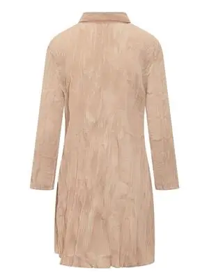 GONGDID DESIGN Tailored Suit Shirt With Elegant Collar And Buttons - Peach
