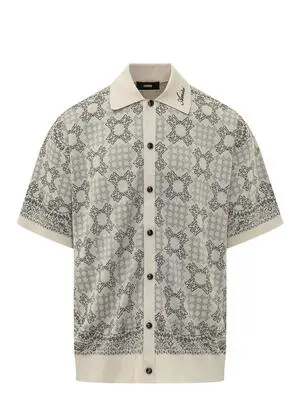 Amiri Checks Pattern Button-up Shirt - Alabaster