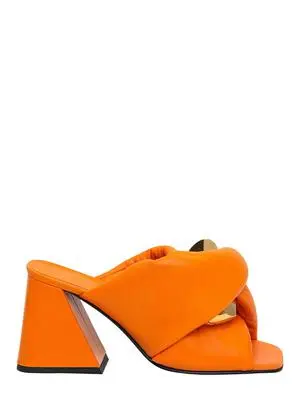 JW Anderson JW ANDERSON Twisted Heel Sandals Orange