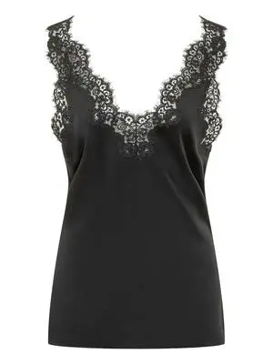 Stella McCartney Lace-trimmed Top - Black