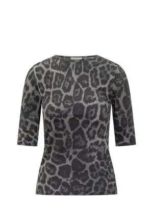 Stella McCartney STELLA MCCARTNEY Leo Paint Top Ash Grey