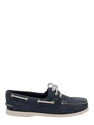 SPERRY TOP SIDER Nubuck Leather Loafers - Navy