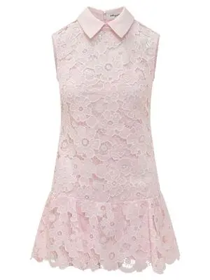 SELF-PORTRAIT Mini Suit With Collar - Pink