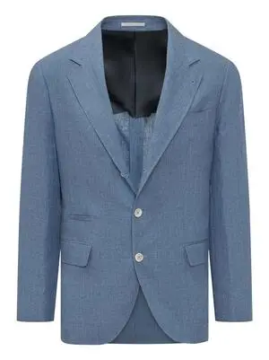 Brunello Cucinelli Linen Blazer - Denim