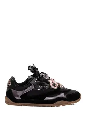 Pinko PINKO Leather Sneakers Black