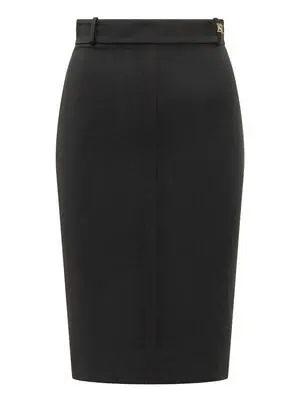 Elisabetta Franchi Sleek Midi Pencil Skirt - Nero