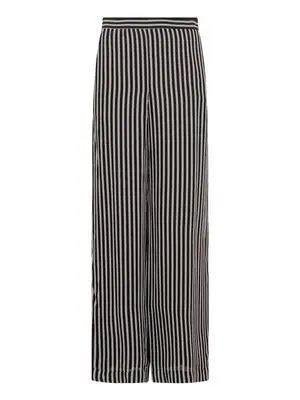 Michael Kors Striped Trousers - Black