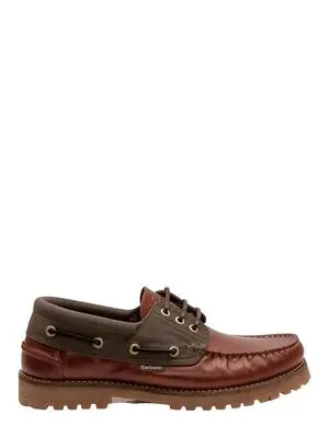 Barbour Deck Boat Lace-up Shoes - Mahogany