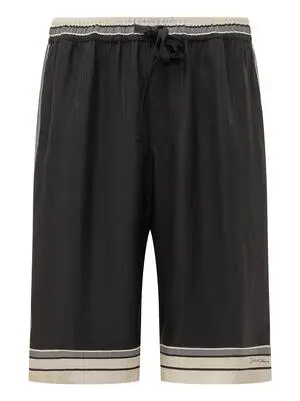 Dolce & Gabbana Relaxed Fit Drawstring Shorts - Righe F.nero
