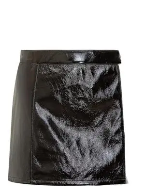 Michael Kors Coated Mini Skirt - Black