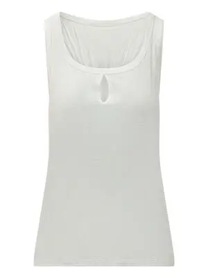 Victoria Beckham Cut-out Tank Top - White