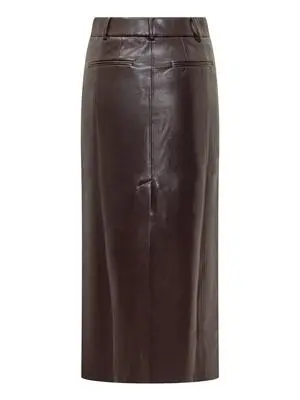 Andamane Eco-friendly Midi Skirt - Cabernet