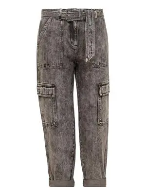 Michael Kors Cotton Cargo Trousers - Black
