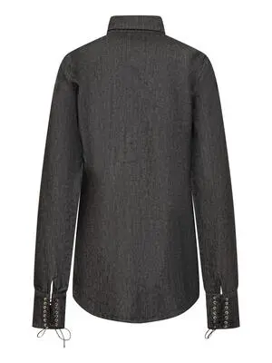 LUDOVIC DE SAINT SERNIN Slim Fit Long Sleeve Shirt - Anthracite