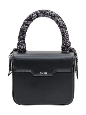 Amiri Mini Leather Handbag - Black
