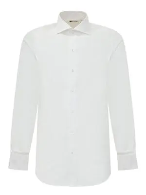 FINAMORE 1925 Elegant Mini Shirt - Bianco