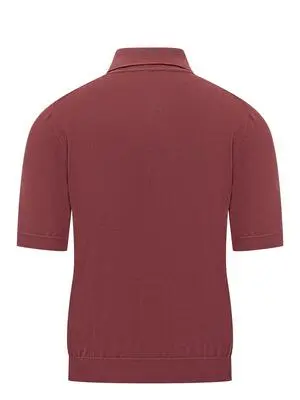 RAKKI Rakki Stylish Polo Shirt With Pocket Cherry