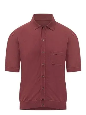 RAKKI Cotton Polo Shirt - Cherry