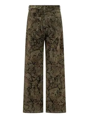 PIERRE-LOUIS MASCIA Gridox Trousers - Marrone