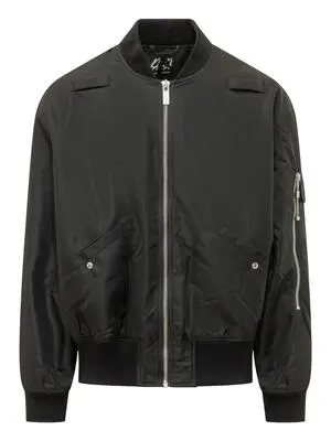 44 LABEL GROUP Nylon Bomber Jacket - Black
