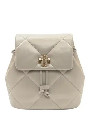 Tory Burch Quilted Mini Backpack - Light Stone
