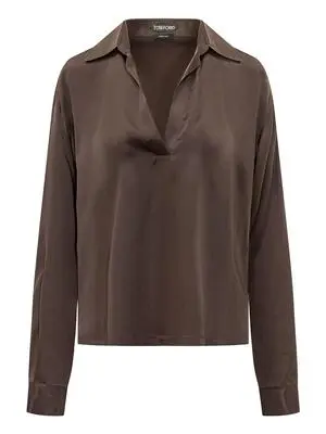 TOM FORD TOM FORD Silk Satin Polo