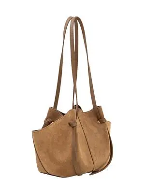 Yuzefi Suede Shoulder Bag - Fennel