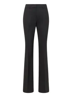L' AUTRE CHOSE Tailored Wool Trousers - Nero