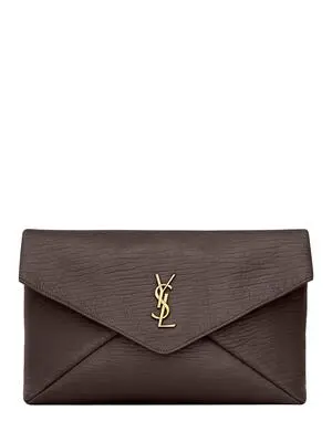 SAINT LAURENT Saint Laurent Mini Leather Flap Bag With Origami Construction, 18 Cm Height, 29.5 Cm Width, 4.5 Cm Depth