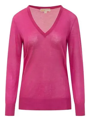 Michael Kors Sweater With Neck Detail - Brtwildbrry