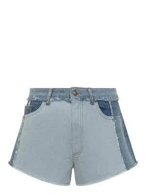 CHIARA FERRAGNI Cotton Denim Shorts - Indigo