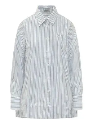 BALOSSA Striped Button-up Shirt - 1