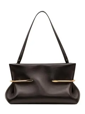 Givenchy Metallic Detail Clutch - Black