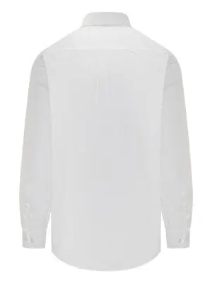 Drole De Monsieur Logo Embroidered Shirt - White
