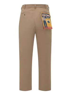 UNIVERSAL OVERALL Rethexed Paintntaloni With Pinces Trousers - Beige