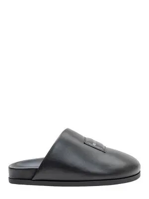 Givenchy Leather Slide Sandals - Black