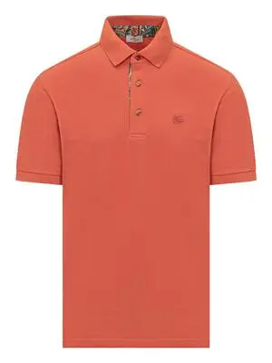 Etro Cut Sleeve Fashion Polo - Rosso